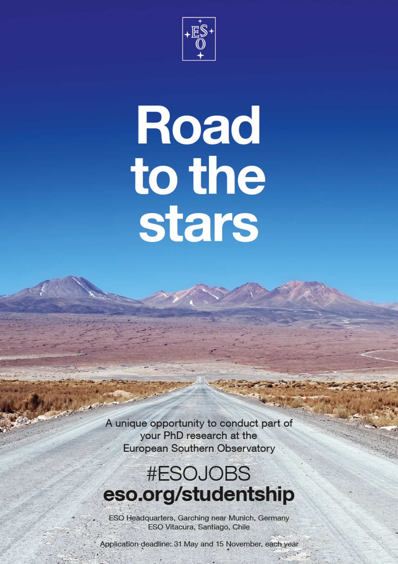 Studentship Poster general ESO Studentship Poster general ESO