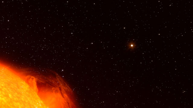 Zoom in the artist’s impression of CoRoT-7b | ESO