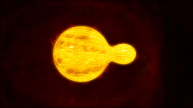 Artist’s impression of the yellow hypergiant star HR 5171 | ESO