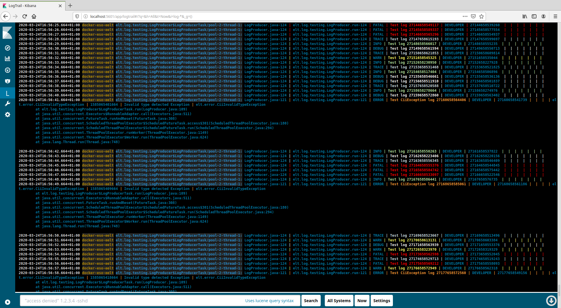 9. Logging — CII - documentation